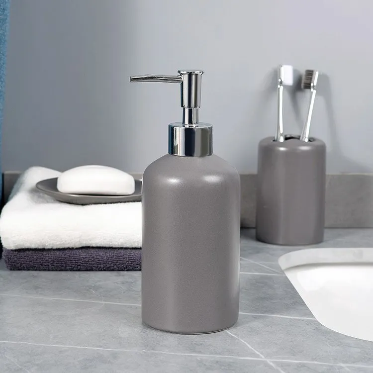 5Pc Grey Color Bathroom Set - Union Source