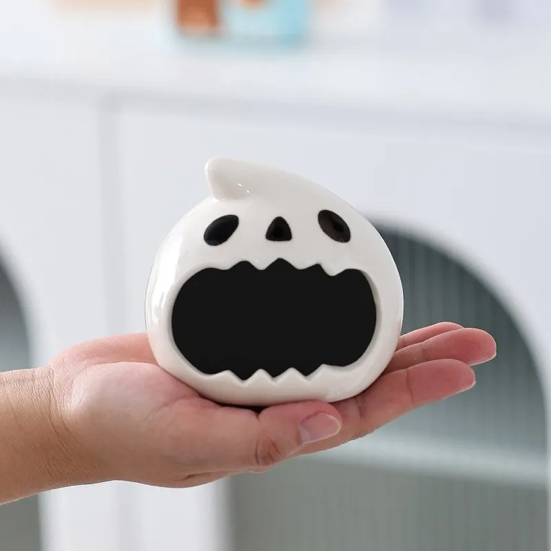 1Pc Little Devil Drop-shaped Head Ceramic Ashtray - Union Source