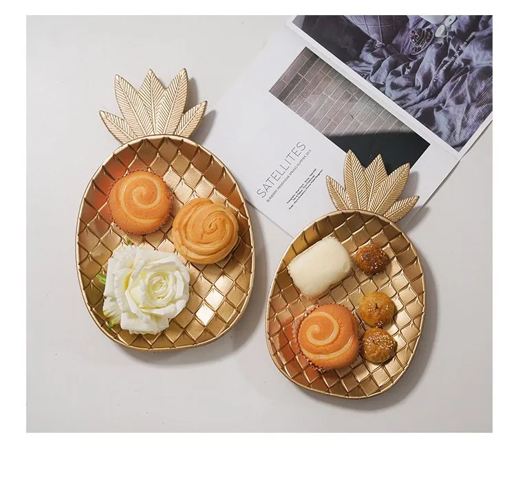 1Pc Wood Leaf Design Decorative Tray - Union Source