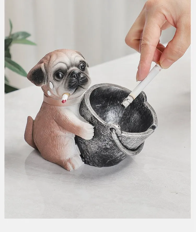 1Pc Resin Cute Cartoon Dog Ashtray - Union Source