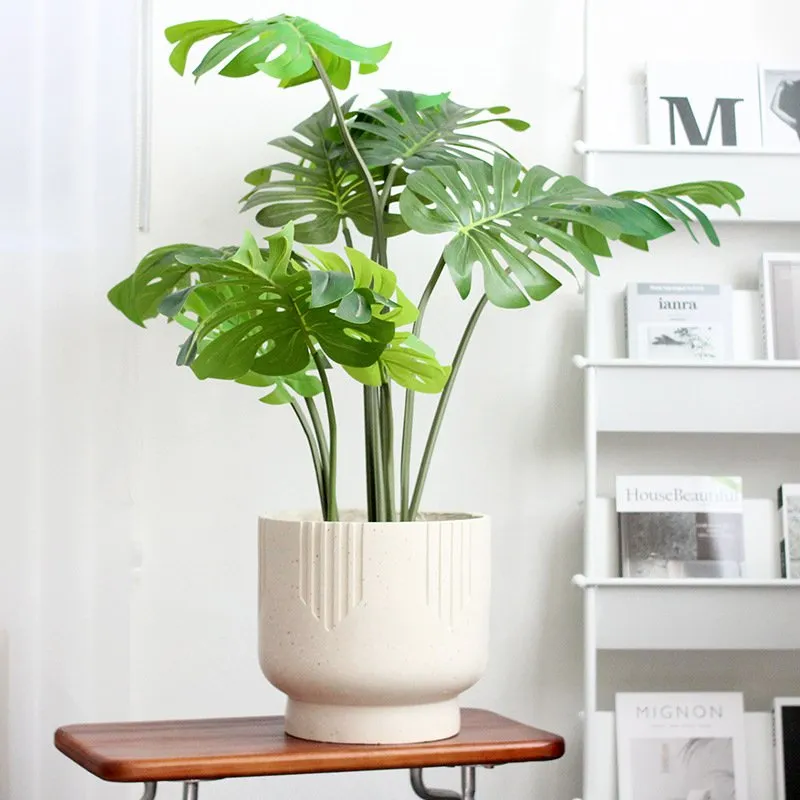 1Pc Sword Shaped Vertical Pattern Magnesium Oxide Planter Pot - Union ...