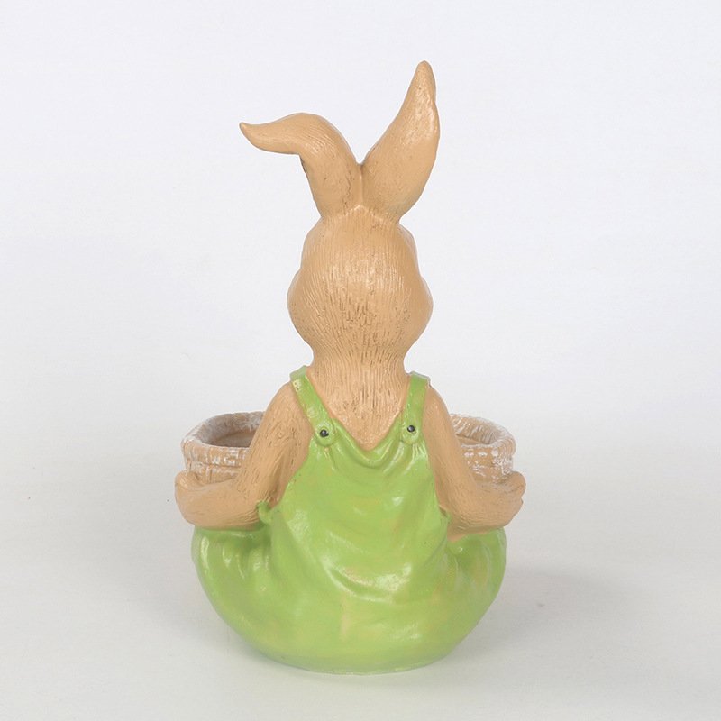 1Pc Cartoon Rabbit Shaped Resin Planter Pot - Union Source