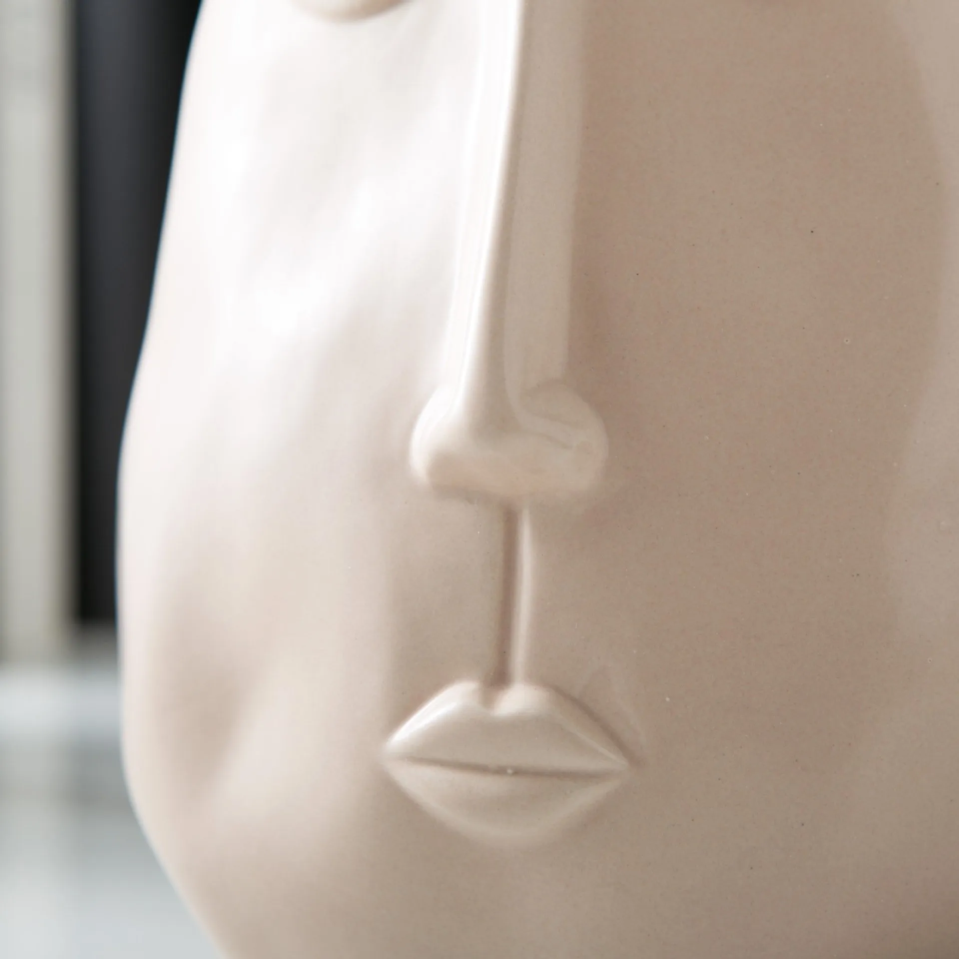 1Pc Wholesale Living Room Bedroom Decorative Face Design Ceramic Vase ...