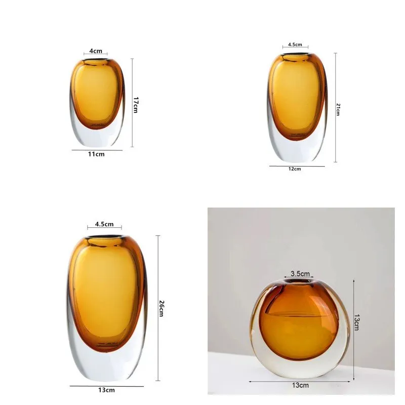 1Pc Wholesale Double Wall Glass Vase - Union Source