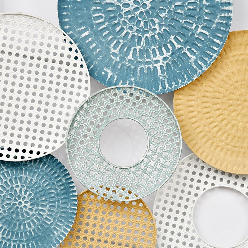 1Pc Wholesale Mesh Round Metal Wall Decor - Union Source