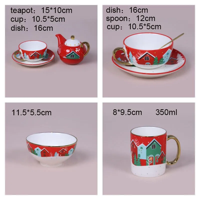 1Pc Wholesale Xmas Christmas Ceramic Tableware Set - Union Source