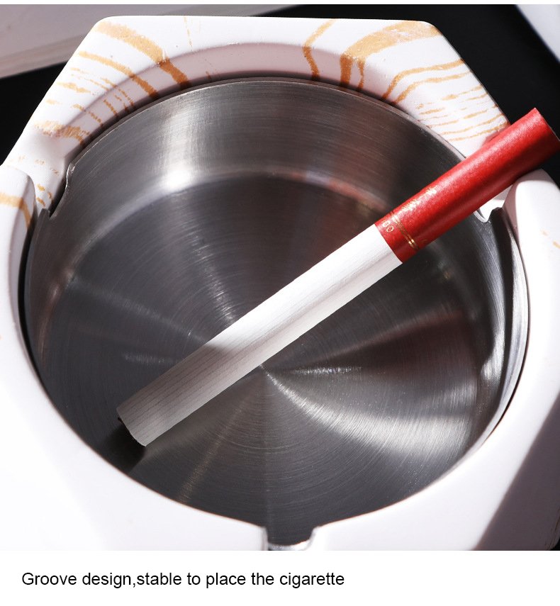 1Pc Wholesale Hexagon Shaped Cement Ashtray - Union Source