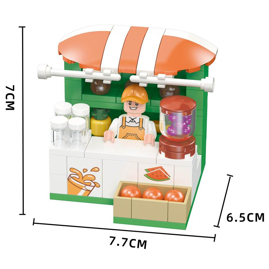 Hot Selling City Little Food Store Building Block Toy