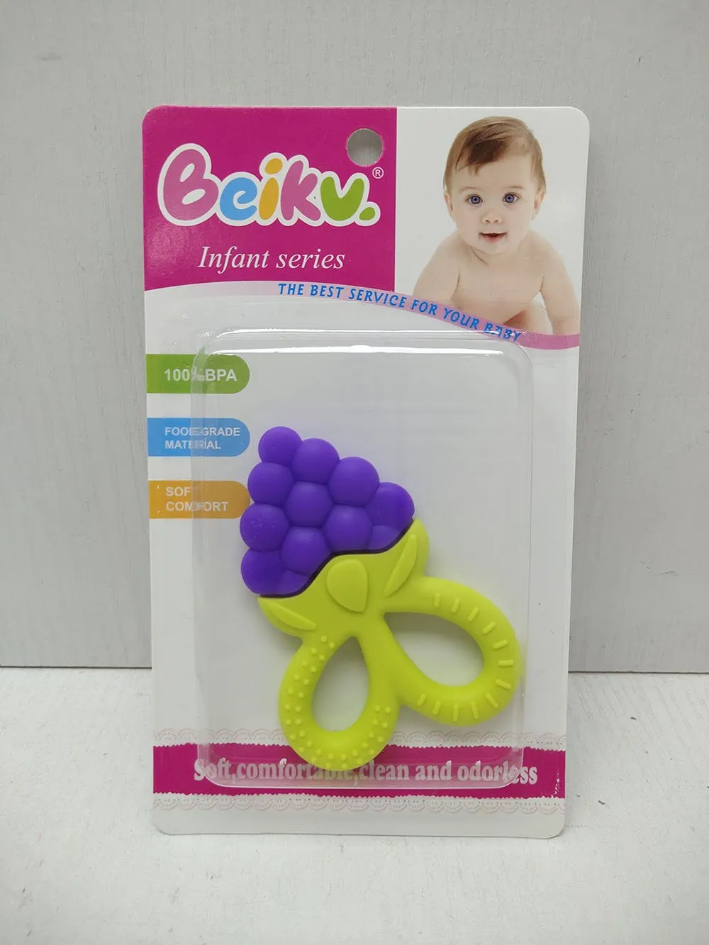 1Pcs Wholesale Fruit Design Silicone Baby Teether - Union Source