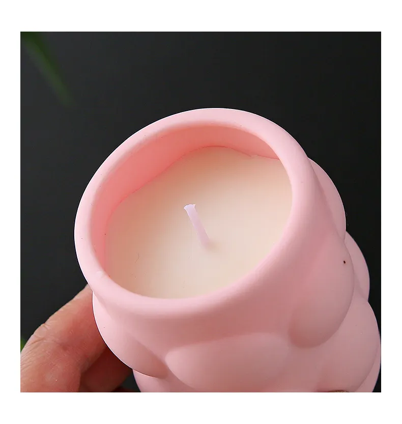 1Pc Scented Candle with Bubble Design Jar - Union Source