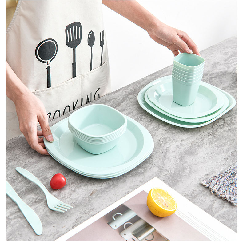 Wholesale Green Plastic Dinnerware Picnic Set - Union Source