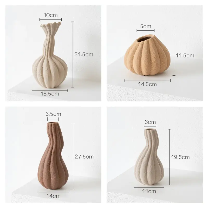Wholesale Irregular Striped Ceramic Vase - Union Source