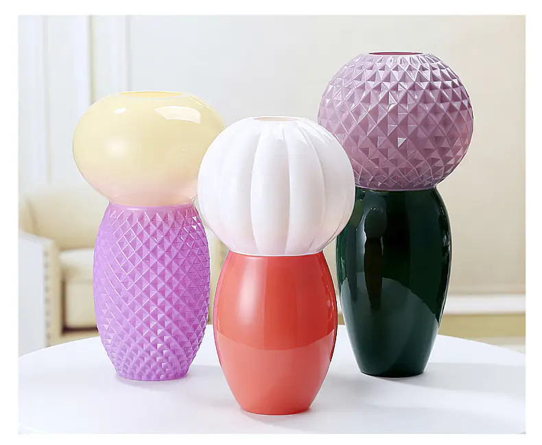 Wholesale Two-tone Colored Glass Vases - Union Source