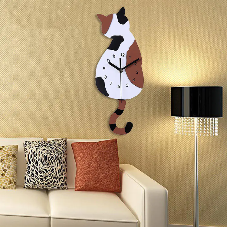 Wholesale Cat Shaped Contemporary Wall Clocks - Union Source