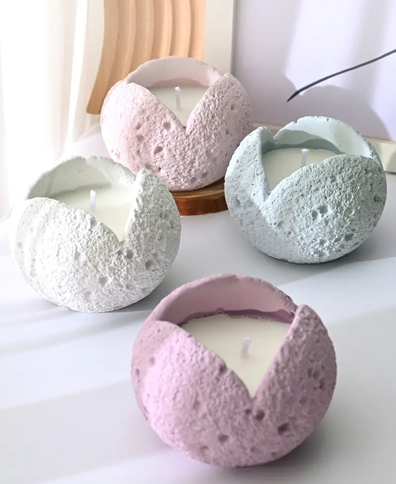 Wholesale Spherical Shaped Cement Candle Vessel - Union Source