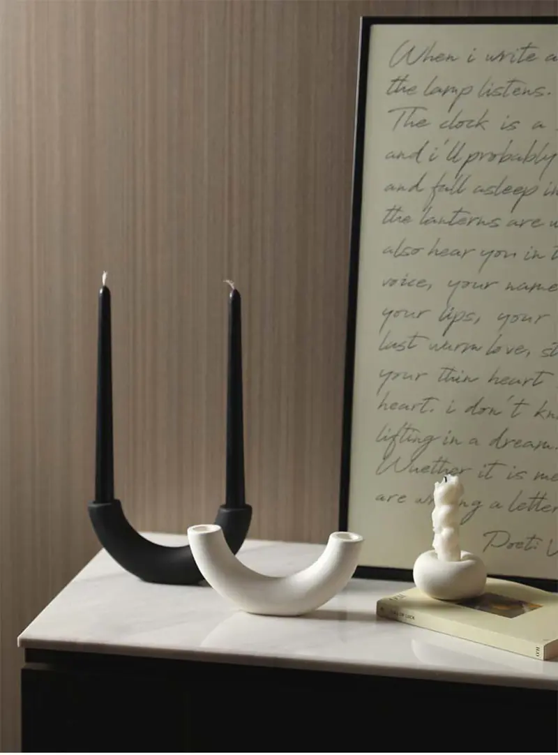 Wholesale Curved U Shaped Candlestick Holder - Union Source